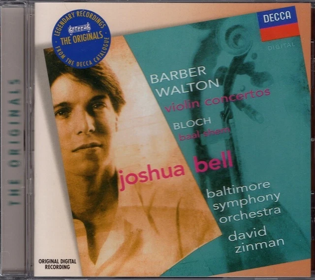 JOSHUA BELL - Concertos pour violon barbier Walton Bloch Baal Shem CD ...