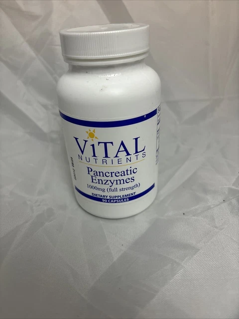 VITAL NUTRIENTS PANCREATIC Enzymes 1000Mg - 90 Capsules - Exp: 08/25 ...