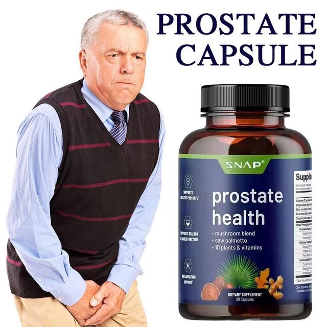 90PCS PROSTATE HEALTH Support Capsules With Mushroom Blend + Sawpalmetto £6.98 - PicClick UK