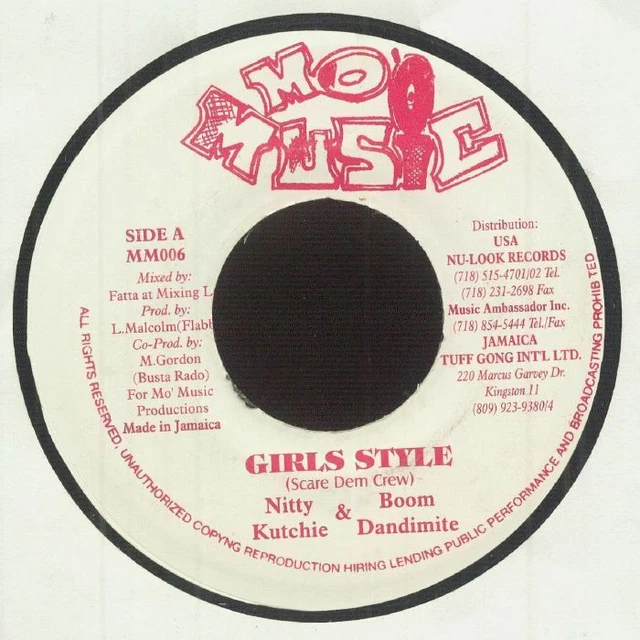NITTY KUTCHIE/BOOM DANDIMITE/MAD MAN - Girls Style - Vinyl (7") EUR 7 ...