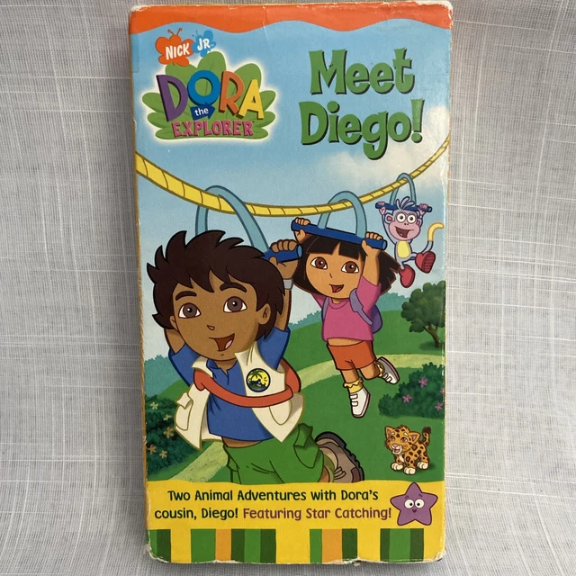 DORA THE EXPLORER - Meet Diego! VHS Tape 2003 Nick Jr. Nickelodeon ...