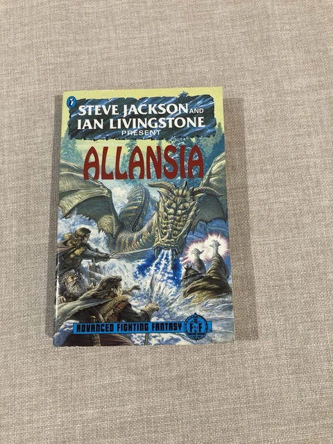 ALLANSIA ADVANCED FIGHTING Fantasy Rare 1st Ed Steve Jackson And Ian ...