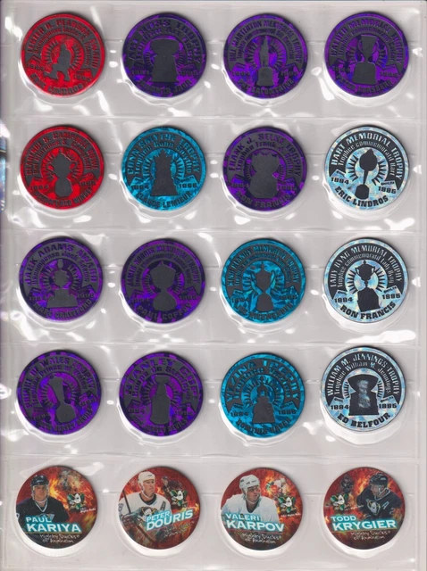 1995-96 NHL POGS Canada Games POGS SLAMMERS COMPLETE SET 1-296 + 35 ...