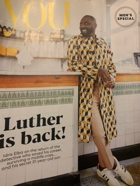 DAILY MAIL YOU Magazine Idris Elba 12/3/23 New Luther Men’s Special EUR ...