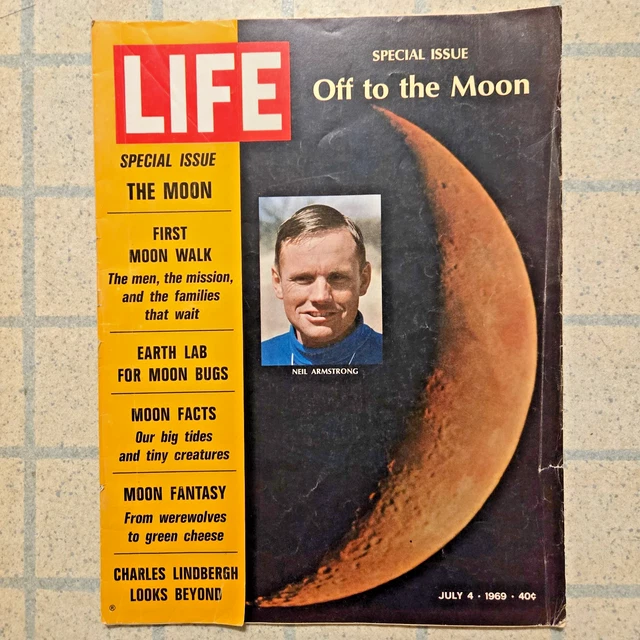 LIFE MAGAZINE JULY 4 1969 Off to the Moon Special Issue Armstrong ...