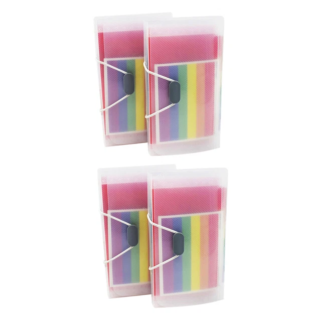 4 PCS HANDHELD-MULTILAYER-ORDNER Orgel Paket Papierpakete Student Mini ...