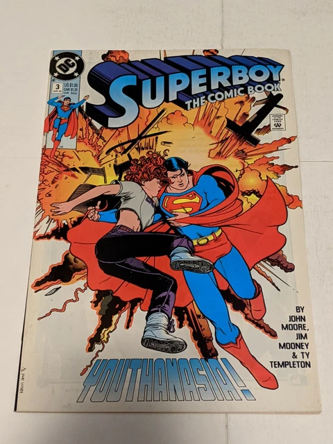 SUPERBOY THE COMIC Book #3 April 1990 DC Comics Moore Mooney Templeton ...