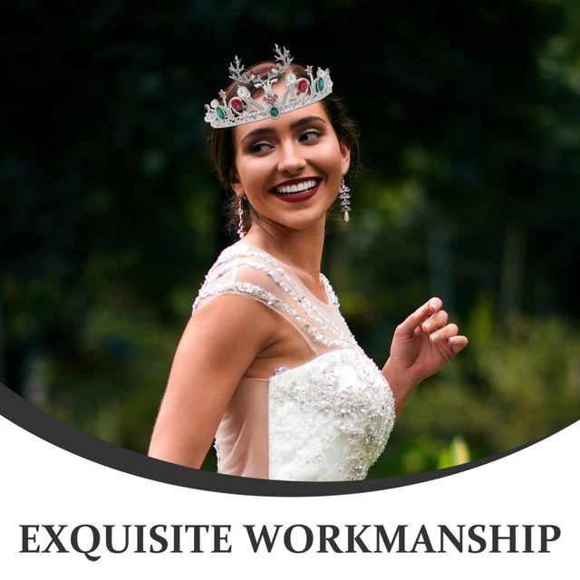 COURONNE DE NOËL baroque : diadème en bois de cerf avec strass fausses ...