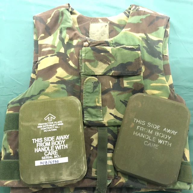 BRITISH ARMY BODY Armour ECBA DPM with 2 x Plates and Filler £100.00 ...