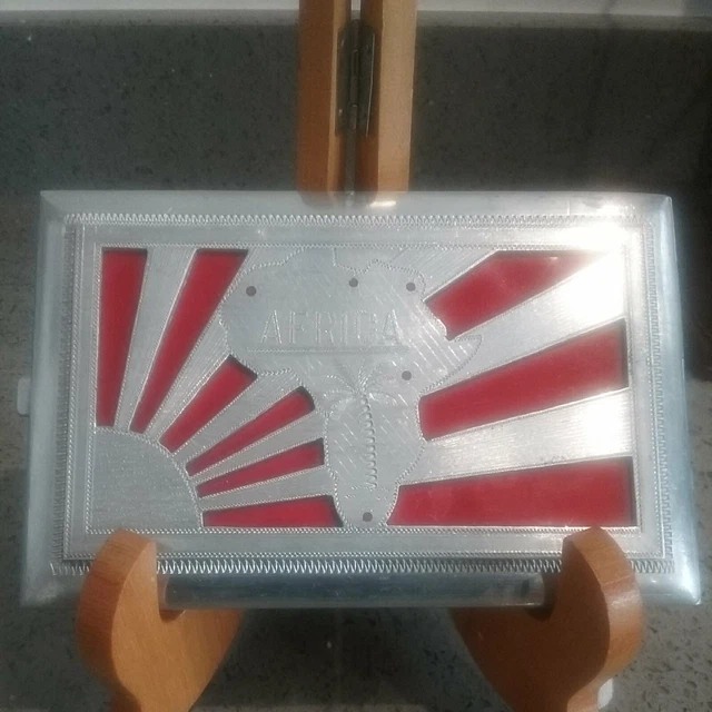 RARE WW2 ALUMINIUM Prisoner Of War Cigarette Case - Africa Corps £135. ...