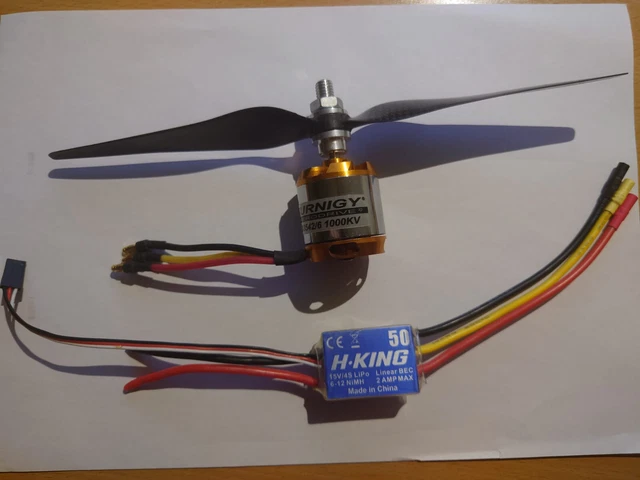 BRUSHLESS MOTOR PROPELLER Turnigy Aerodrive ESC Speed Controller 50 ...