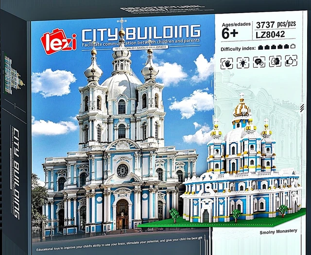 LEZI 8042 SMOLNY Klosterkirche Modell Mini Diamond Blocks Bricks Bauspielzeug EUR 49,95 ...