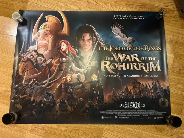 LORD OF THE Rings War Of The Rohirrim 30”x40” Cinema Quad Poster £30.00 - PicClick UK