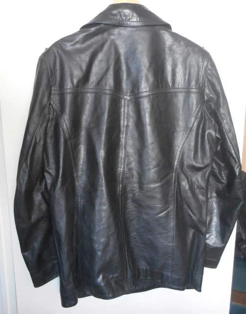 ORIGINAL GERMAN MOTORCYCLE Police Leather Jacket $199.99 - PicClick CA