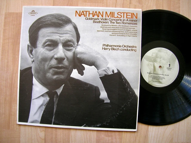 VIOLON NATHAN MILSTEIN Goldmark avec. Beethoven Romances Séraphim S ...
