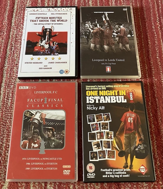 LIVERPOOL FOOTBALL CLUB 5 DVD Bundle: Istanbul/FA Cup Finals/Nicky Alt ...