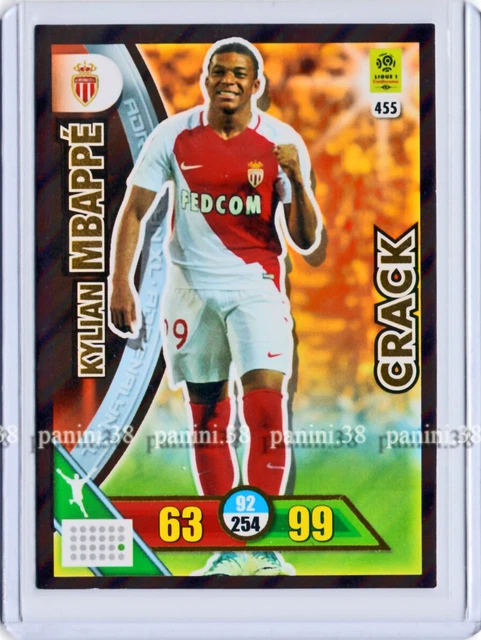 ULTRA RARE !! ROOKIE Card KYLIAN MBAPPE "FOOT ADRENALYN 2017" Panini ...