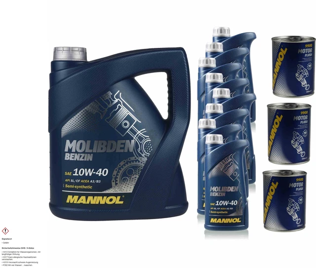 12L MOTORÖL MANNOL Molibden Benzin 10W-40 3x EUR 69,44 - PicClick DE