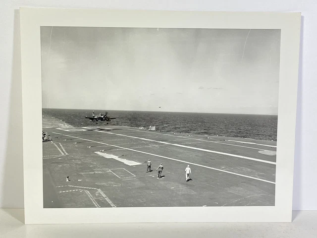 DOUGLAS AD-4 SKYRAIDER Landing On USS Forrestal (CVA-59) Stamped ES ...