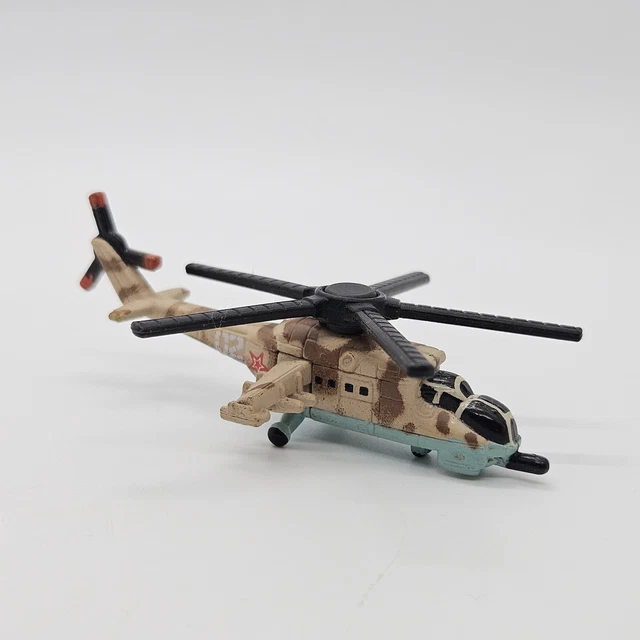 MICRO MACHINES MILITARY Aircraft MI-24 Hind Attack Helicopter Soviet ...