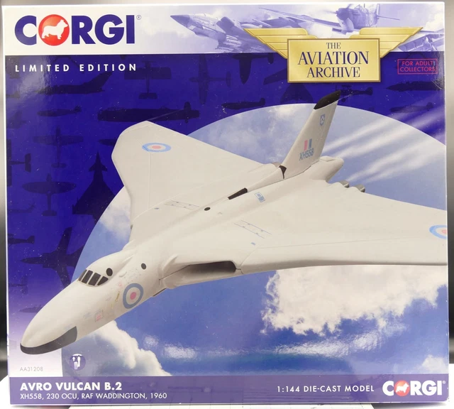 CORGI AA31208 1960 RAF XH558 Avro Vulcan B2 Mk.II 230 OCU Waddington ...
