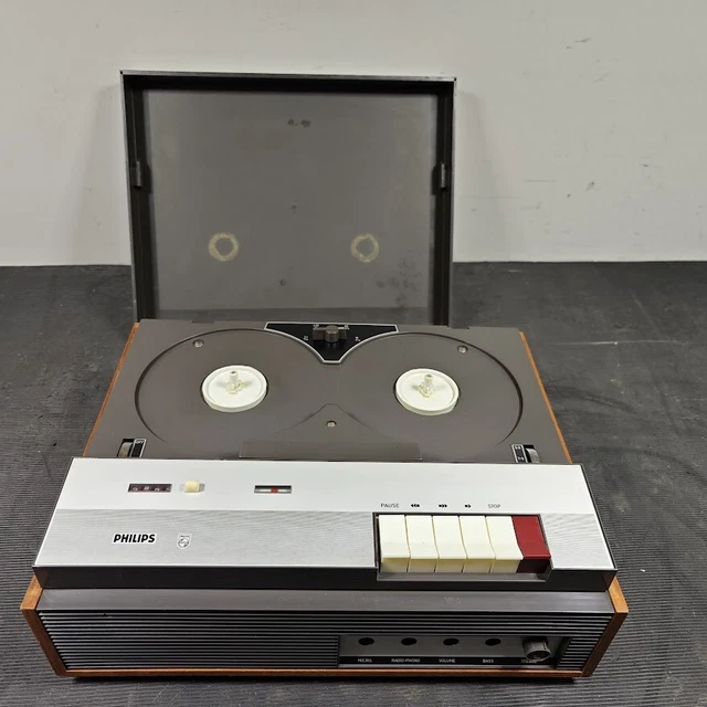 PHILIPS EL 3586A/17 Reel-to-Reel Tape Recorder - Working, No Acc £44.98 ...