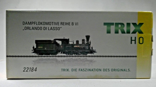 TRIX HO SCALE 1/87 art.nr.22184 old timer locomotive "ORLANDO DI LASSO ...