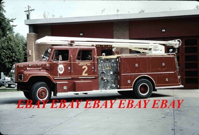 FIRE APPARATUS SLIDE Minneapolis MN Fire Dept E2 1985 Int'l General ...