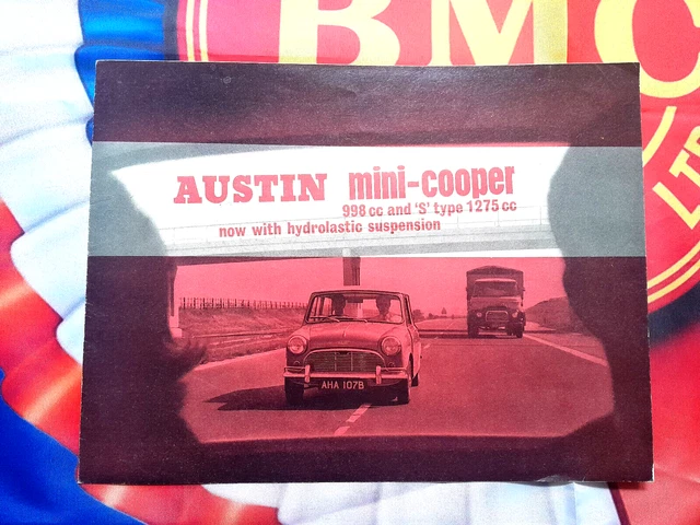CLASSIC MINI GENUINE Rare Nos Austin Cooper S Brochure Bmc Works Mk1 ...
