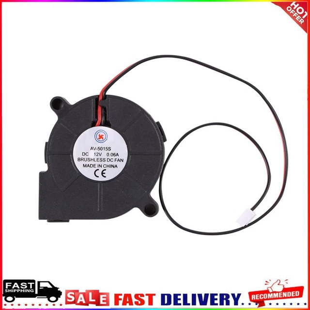 BRUSHLESS DC COOLING Fan Blower 5015S 12V 2-Pin 50x50x15mm for Computer Cases £4.79 - PicClick UK