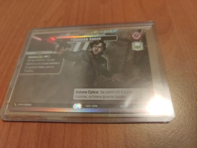 STAR WARS UNLIMITED Cassian Andor Showcase Perfect In Toploader!!! Italian Lang. EUR 190,00 ...