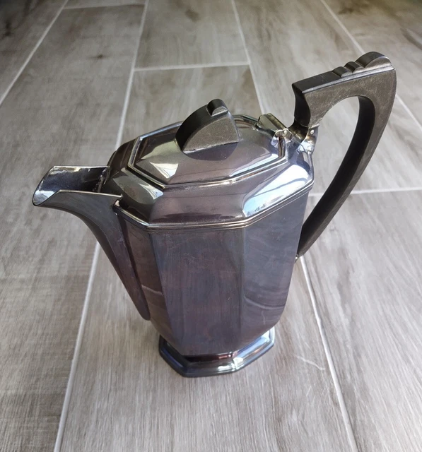 GARRARD & CO Coffee Pot Regent Plate Coffee Pot Deco Style Silver Plat ...