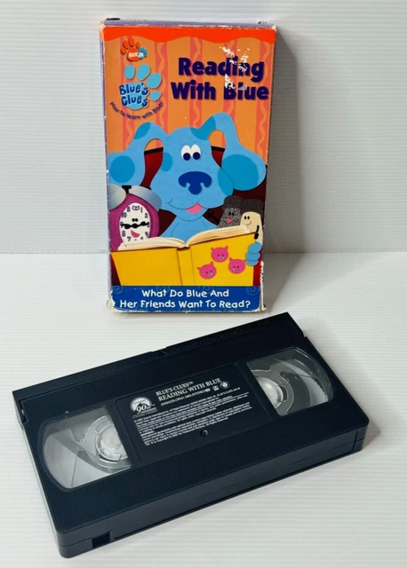 VINTAGE VHS: BLUE'S Clues - Reading with Blue Nick Jr Steve Burns £15. ...