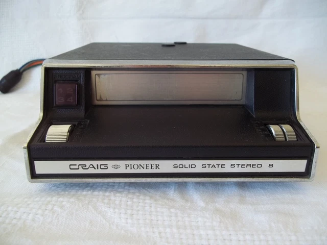 VINTAGE CRAIG 3121 under dash 8-Track Player Pioneer Solid State Stereo ...