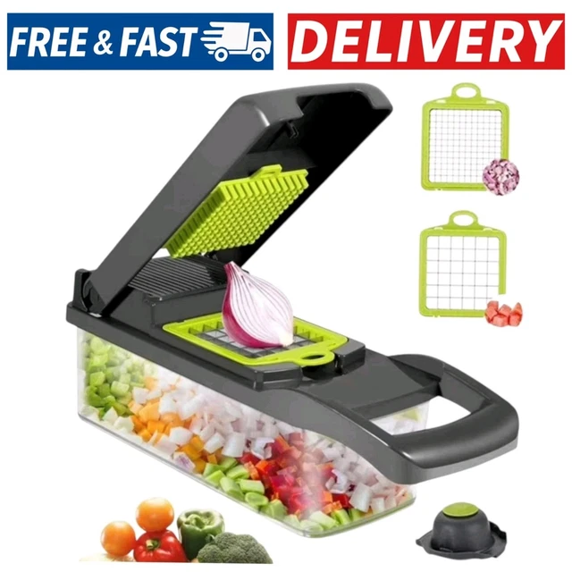 16-IN-1 VEGETABLE Salad Chopper Mandolin Slicer Food Dicer Cutter ...