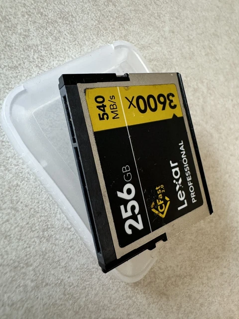 LEXAR PROFESSIONAL 256GB CFast 2.0 540MB/s 3600x Memory Card $102.50 ...