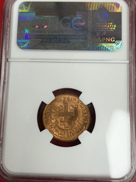 1943SA 50C MS65 Rouge Madagascar / Mbac / Coq / À Ne Pas Manquer EUR ...