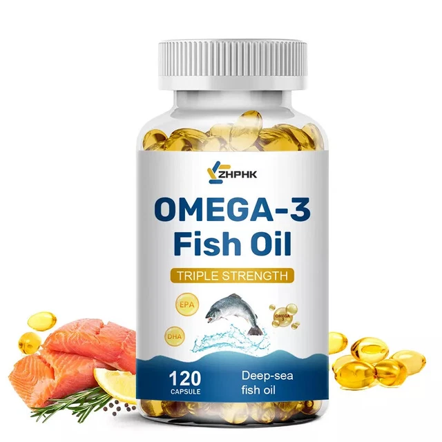 SUPER STRENGTH OMEGA 3 Fish Oil - 3600mg - With DHA & EPA EPA - 120 Soft Gel £10.90 - PicClick UK