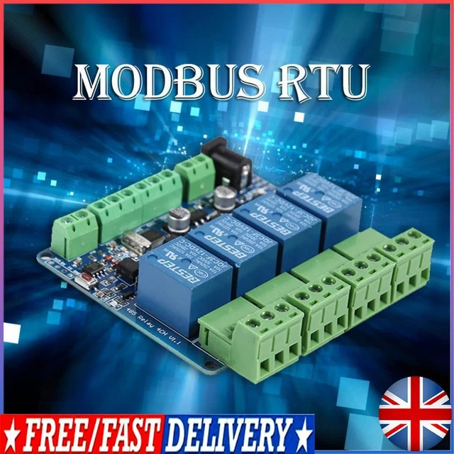 Modbus Rtu 4 Way Relay Module Ttlrs485 Interface Communication With Indicators £889 Picclick Uk