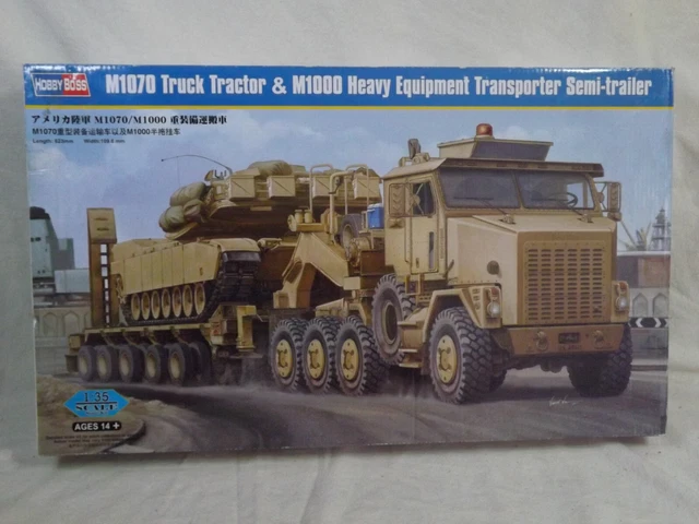 M1070 TRUCK TRACTOR & M1000 Heavy Semi-trailer 1:35 HobbBoss 85502 ...