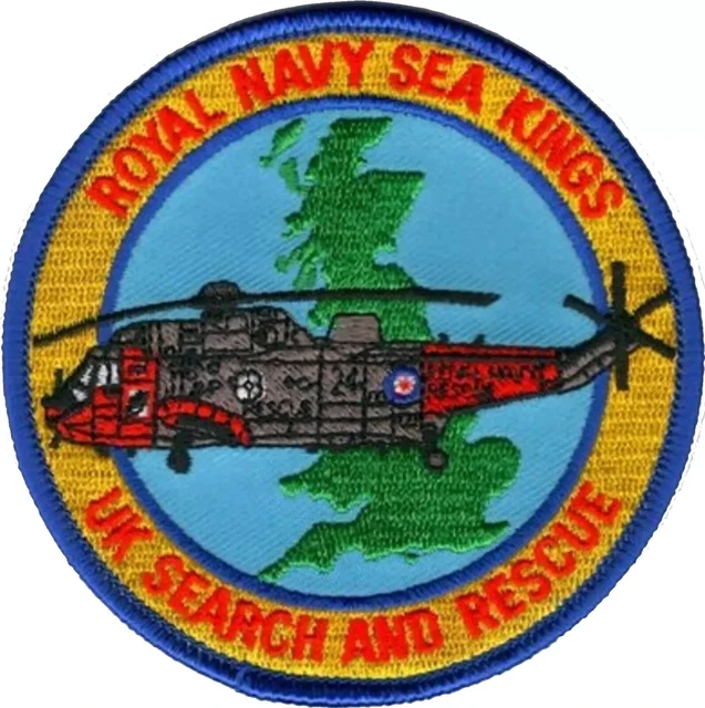 SEARCH AND RESCUE Royal Navy Embroidered Patch Badge - MOD LICENSED £14 ...