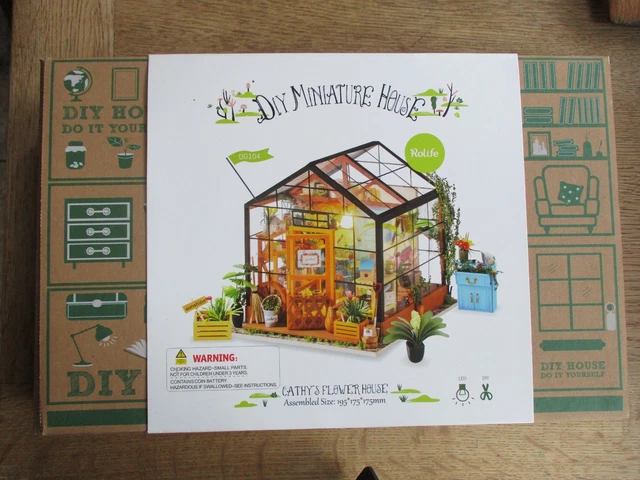 ROBOTIME DIY MINIATURE House Kit - Cathy's Flower House. New £23.58 ...