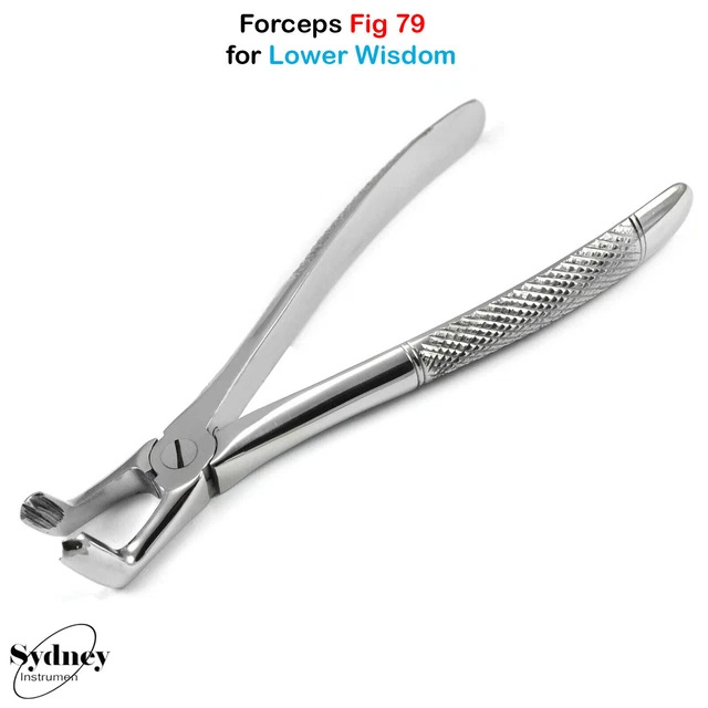 DENTAL WISDOM TOOTH Extracting Forceps For Lower Third Molar Fig.79 $26 ...