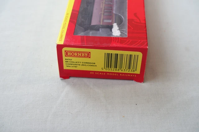 HORNBY (CHINA) R4767 Br Collett Corridor Composite Rh Coach 'W6137W ...