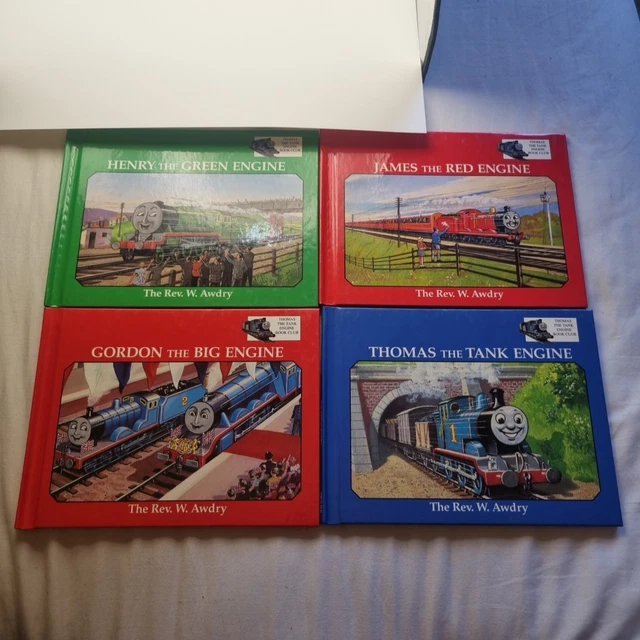 THOMAS THE TANK Engine Book Club Bundle x4 - Books Rev W Awdry Grolier ...