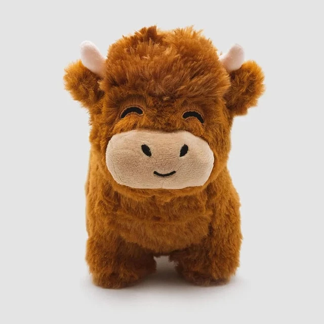FLUFFY BULL FLUFFY Highland Cow Soft Toy Realistic Stuffed Animal Doll ...
