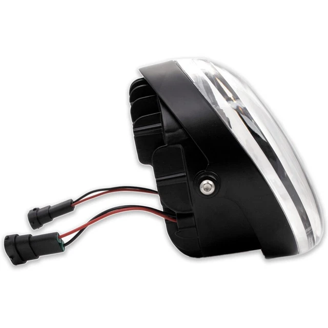 FARO ANTERIORE OMOLOGATO Superlight Led Nero Per Harley Davidson V-Rod ...