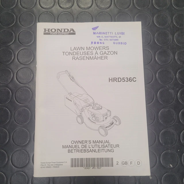 Honda hrb425c manual store