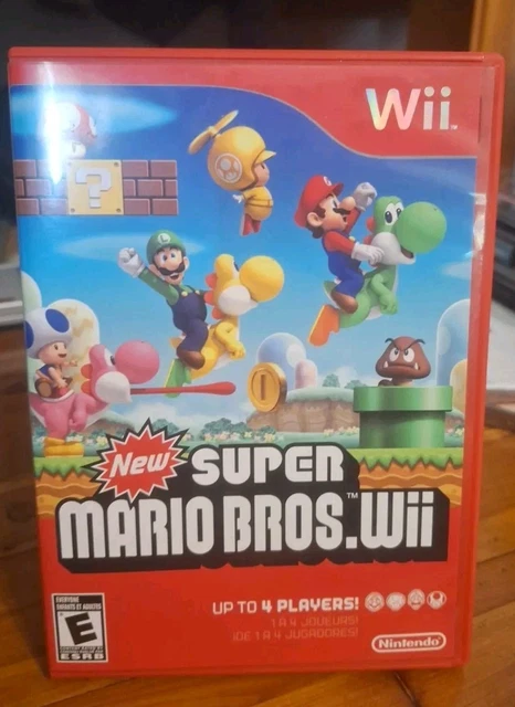 NEW SUPER MARIO Bros. Wii (Nintendo Wii, 2009) Complete W/ Manual CIB ...