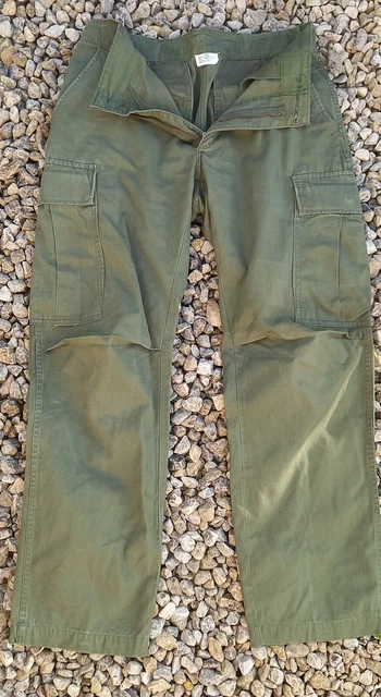 US ARMY 3RD pattern Vietnam jungle ripstop poplin trousers pants OG-107 ...
